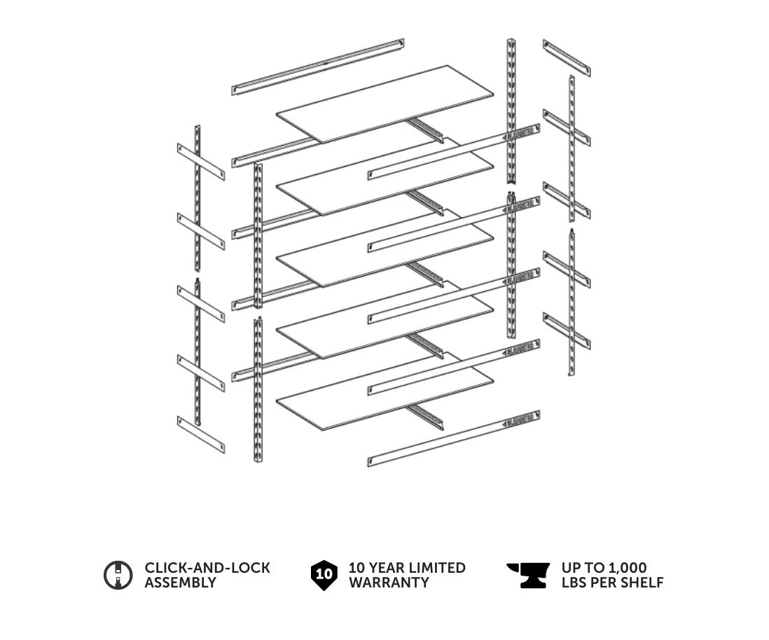 Shop Garage Shelving: Heavy-Duty Storage Solutions | Gladiator