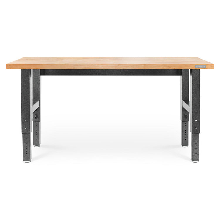 8' Adjustable Height Hardwood Workbench | Gladiator